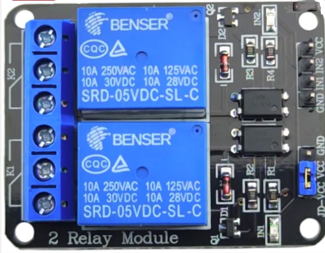 Módulo RELÊ 2 Canais 5V/10A - Arduino Microcontroladores - ACEPIC ...