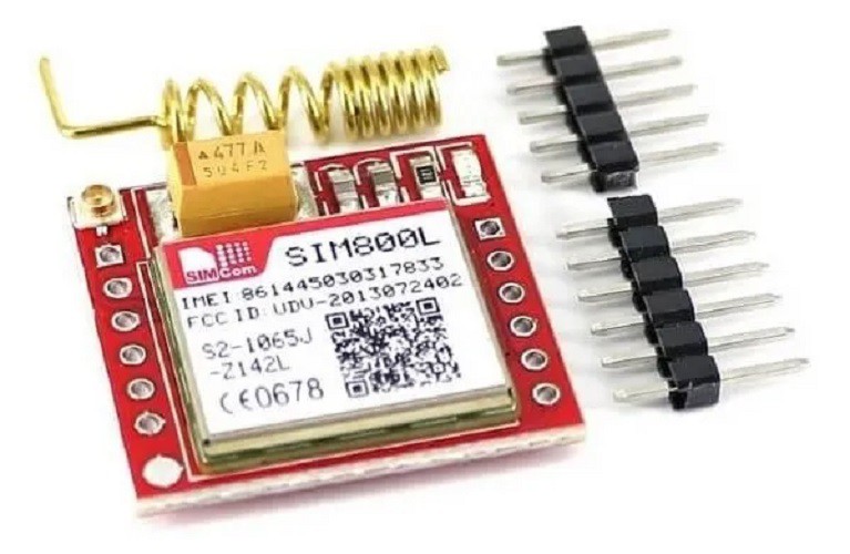 Módulo GSM GPRS SIM800L com Antena - ACEPIC Tecnologia
