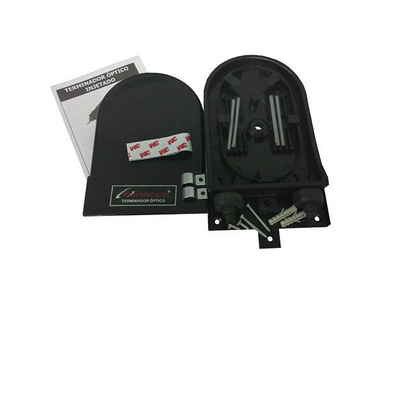 PTO TERMINADOR ÓPTICO 6FO PLASTICO PRETO - Conexão sem limites