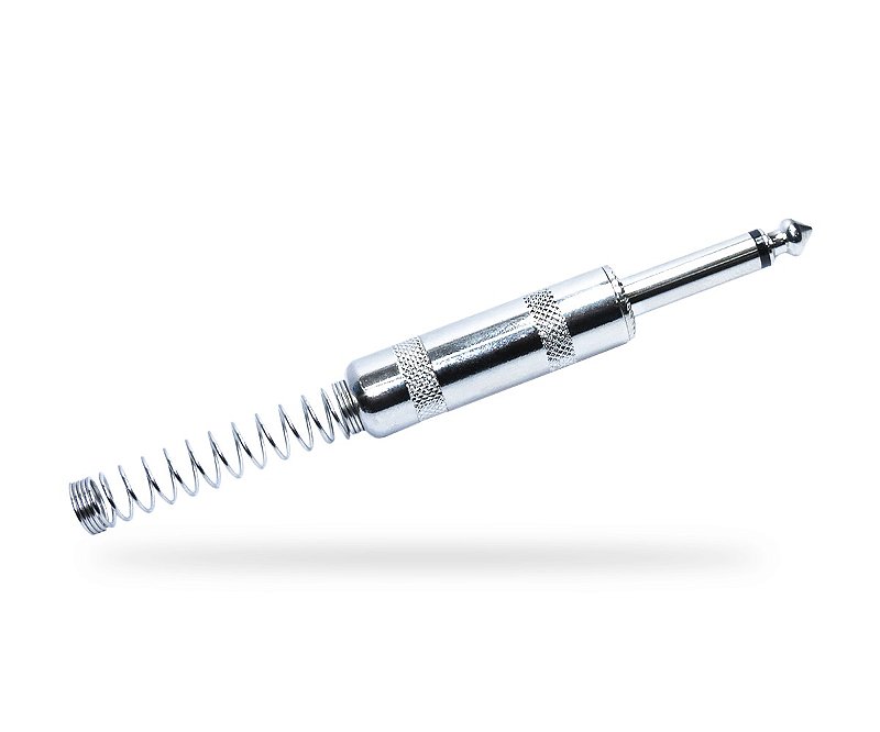 Plug p10 mono com mola profissional - Ion Cabos