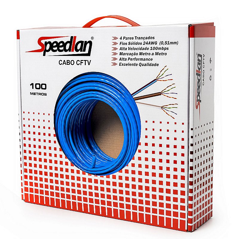 Cabo de Rede UTP 4 Pares Cat5E Speedlan - Ion Cabos