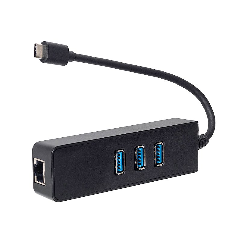 Conectividade Rápida: HUB USB Tipo-C 3.0 e RJ-45 - Ion Cabos