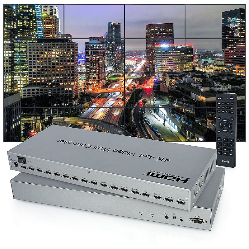Controlador de Video Wall 4K 4x4 - Ion Cabos