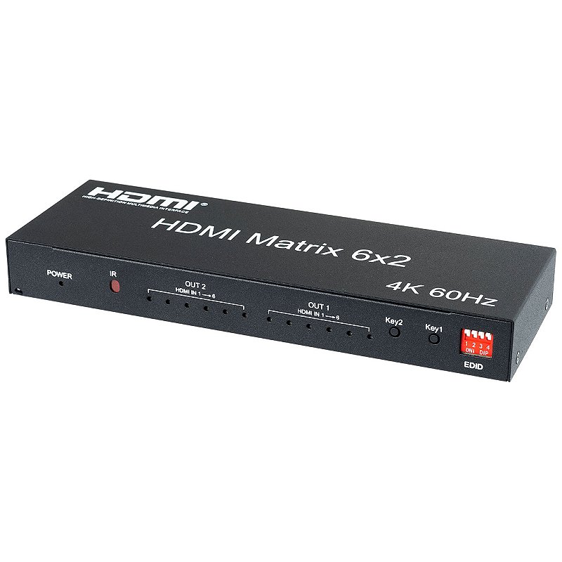 HDMI Matrix 4K @ 60Hz 6x2 - Ion Cabos