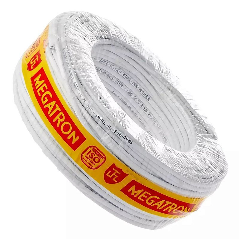 Cabo Coaxial RG059 75 OHMS 67% MALHA - Ion Cabos