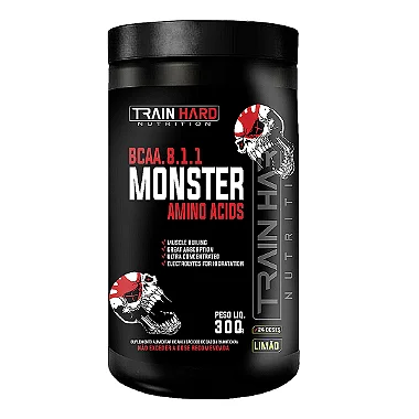 BCAA 8.1.1 Monster Amino Acids 300g - Train Hard Nutrition - Corpore ...
