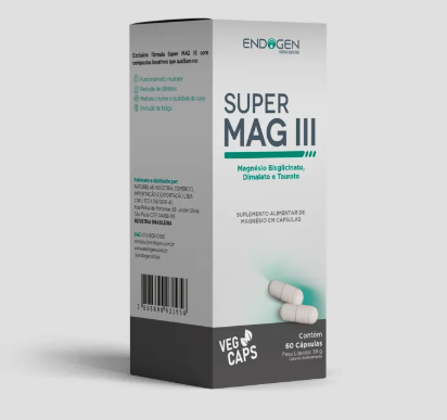 Super Mag 3 Pote C/ 60 Cps - Endogen - Corpore Suplementos - Entregamos ...