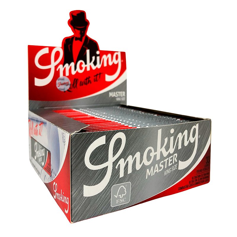 Seda Smoking Master King Size Display com 50un 33 folhas - Narguile X ...
