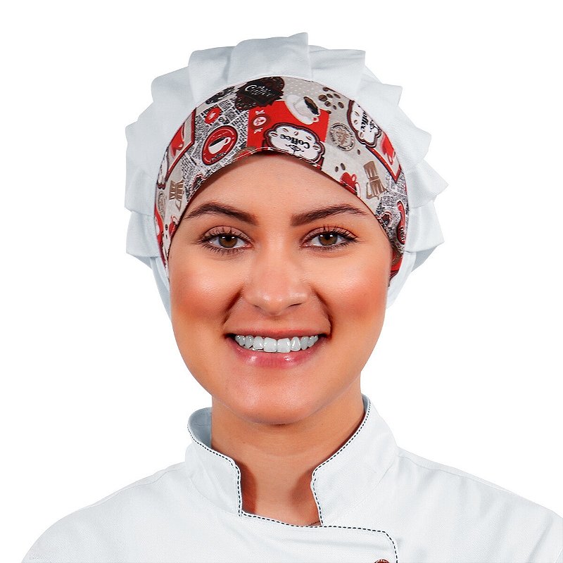 Chapéu Para Chef de Cozinha Tipo Gorro Café - Dr Chef - DR.CHEF