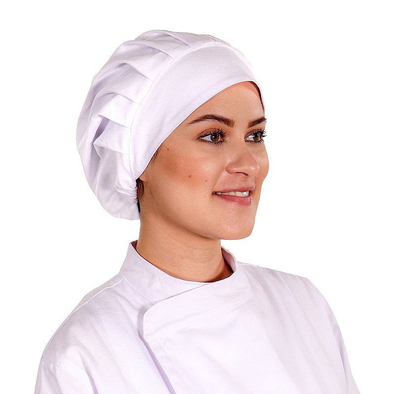 Chapéu Chef Cozinha Tipo Gorro Cores Clássicas - Dr Chef - DR.CHEF