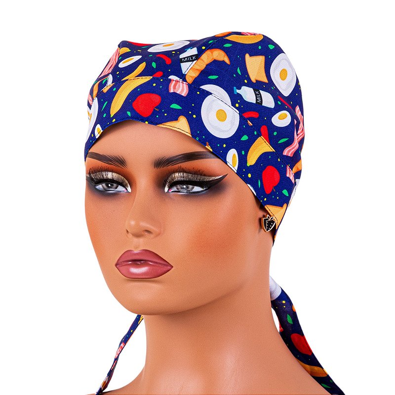 Bandana Para Chef Cozinha Profissional Unissex Ovo Bacon - Dr Chef - DR ...