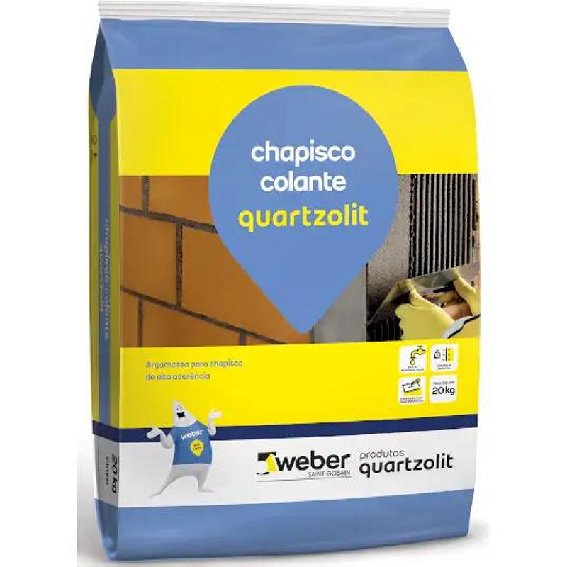 Argamassa Quartzolit Chapisco Colante 20KG - Brama Materiais
