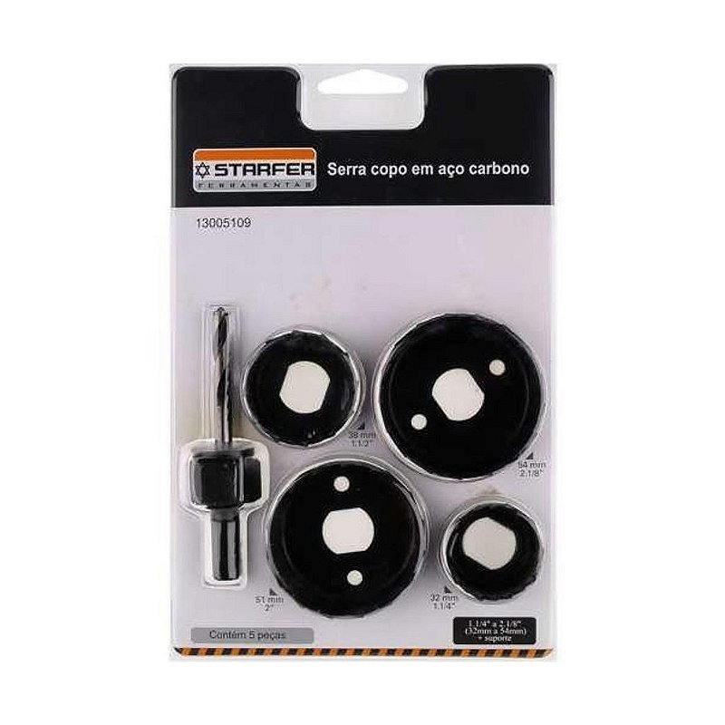 Jogo Serra Copo 5 Peças 13005109 Starfer - Brama Materiais