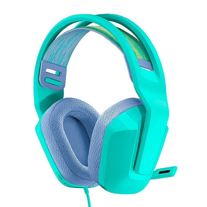 Headset Gamer Logitech G335 Verde estéreo USB 981-001023 - Processtec ...