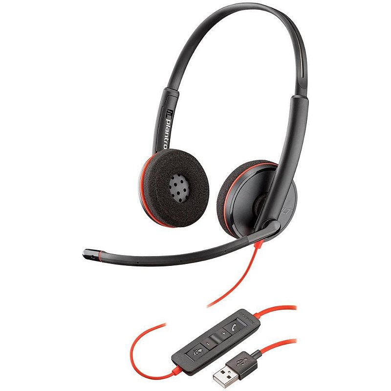 Headset Poly Blackwire C3220 Stereo Usb A 80s02a6 - Processtec ...