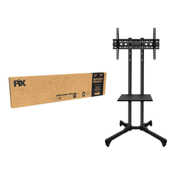 Suporte Tv Santana Pedestal Movel Altura Ajustavel 32"/70" Preto 079-0 ...