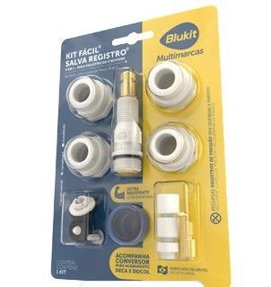 Salva Registro Blukit 9 Em 1 Plastico - REDEMAC SUPERBEM