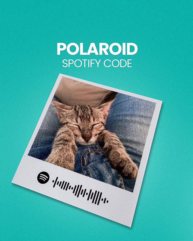Fotos Estilo Polaroid 10x7 SPOTIFY CODE - Criativas