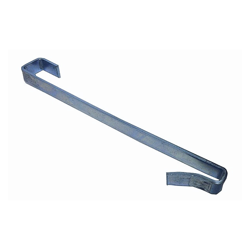 Gancho Chato "S" 1/2 x 1/8 x 140mm Metal Zincado Branco - Aciole Fix
