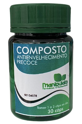 Composto Antienvelhecimento Precoce 30caps - Manipulato - Manipulato ...