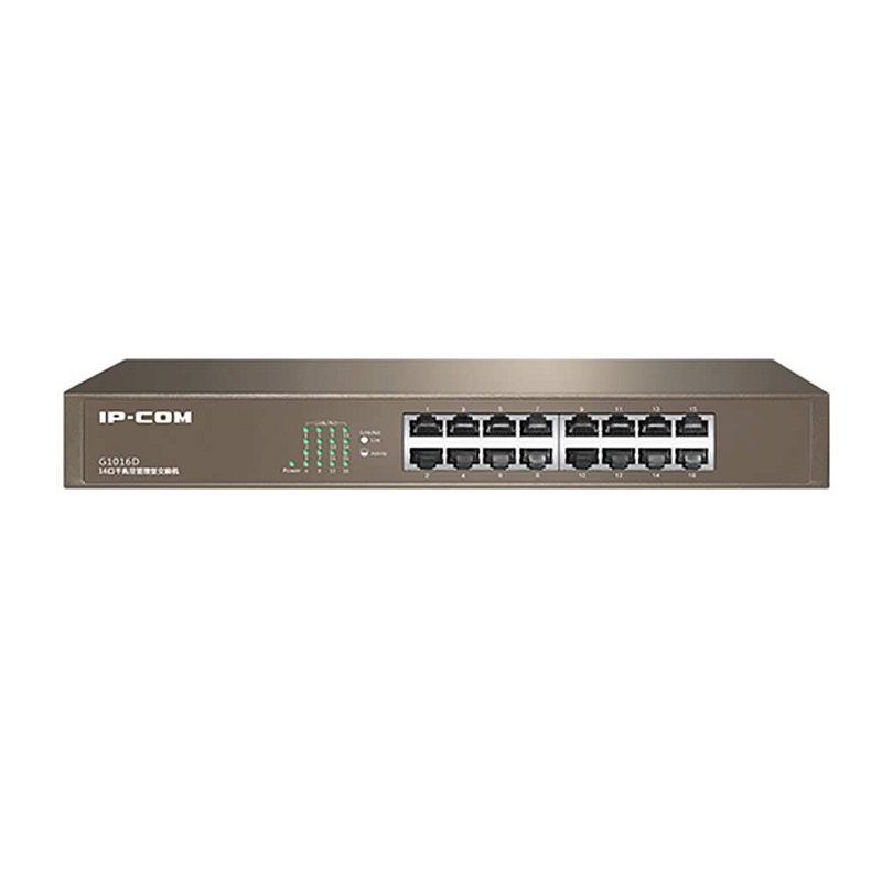 Switch 16 portas IP-COM G1016D Gigabit - Crystal Informática
