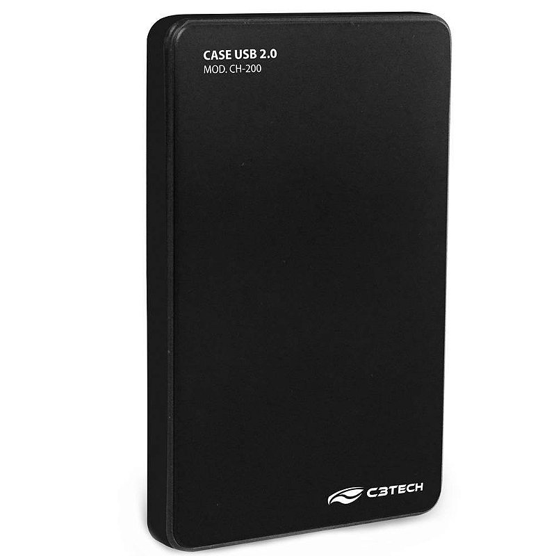 Case para HD 2.5 SATA USB 2.0 C3Tech | Compre na Crystal Informática - Crystal Informática