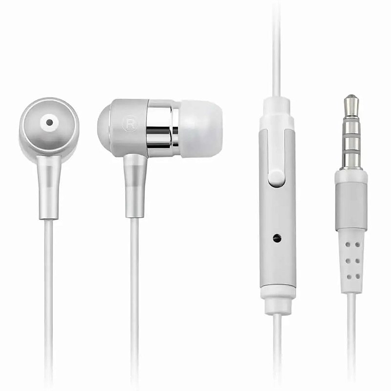 Fone de Ouvido com Mic. Multilaser Intra PH062 - Crystal Informática