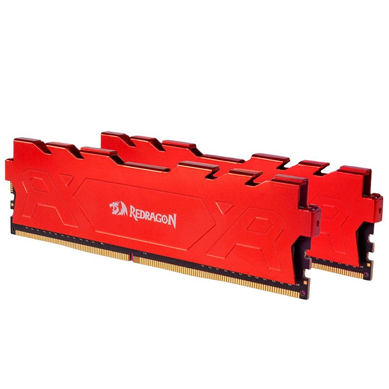 Memória 8GB DDR4 3200 MHz Redragon Rage Red GM-701 - Crystal Informática
