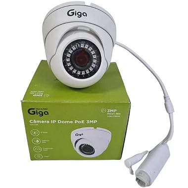 Câmera IP Poe Dome Giga GS0372A - Crystal Informática
