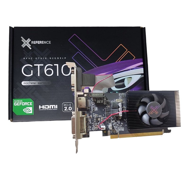 Placa de Vídeo Nvidia Geforce GT 610 - Crystal Informática