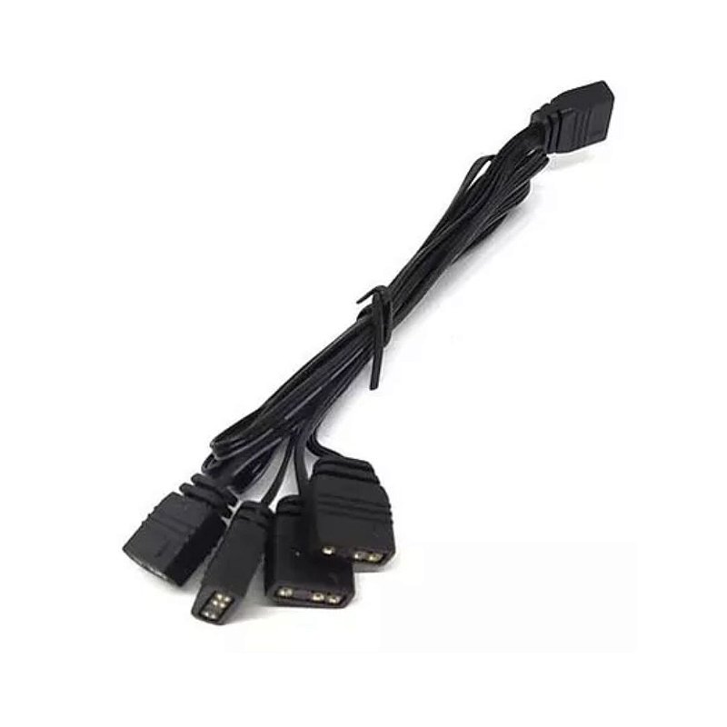 Cabo Molex RGB 12v 4 Pinos x 4 Saidas - Crystal Informática