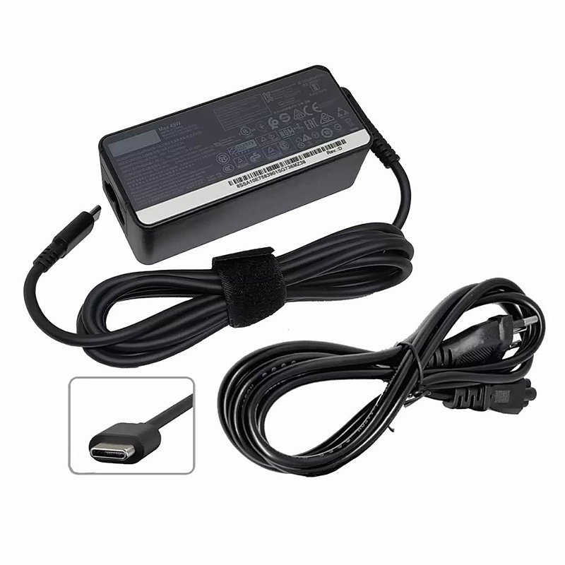 Carregador Notebook Tipo-C 20V 2.25A 45W Lenovo - Crystal Informática