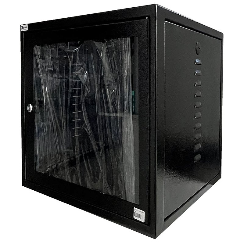 Mini Rack Mini 19" 10U x 470mm Contato - Crystal Informática