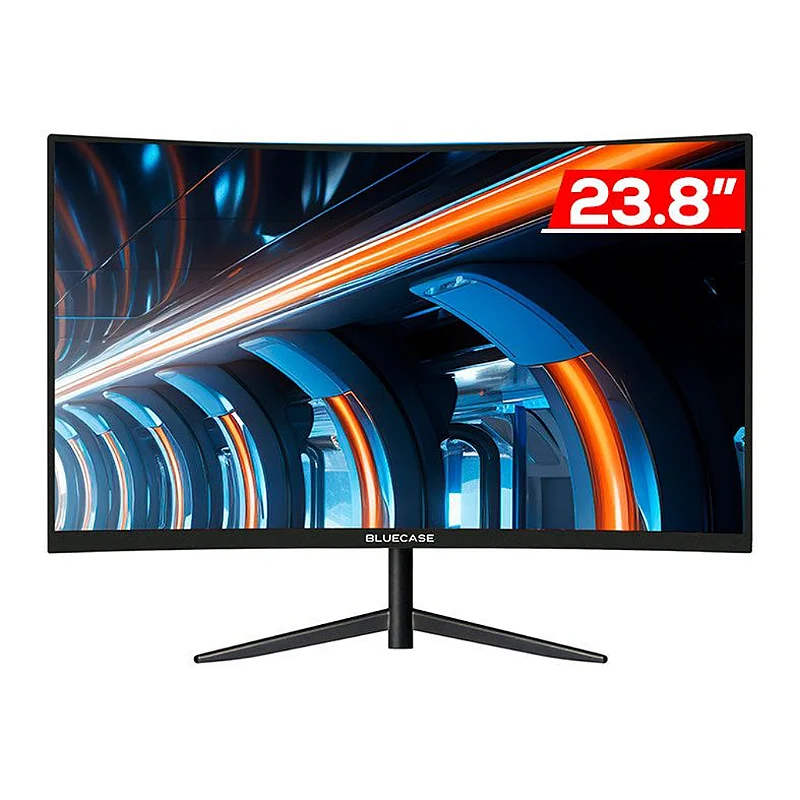 Monitor Gamer Bluecase 24” Curvo 100Hz Full HD HDMI e VGA - Crystal Informática