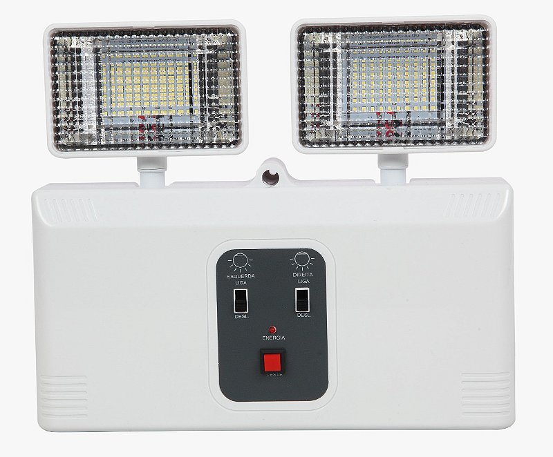 BLOCO LED FAROL DE EMERGÊNCIA 12W/24W 6500K BIVOLT - POINT DO LED
