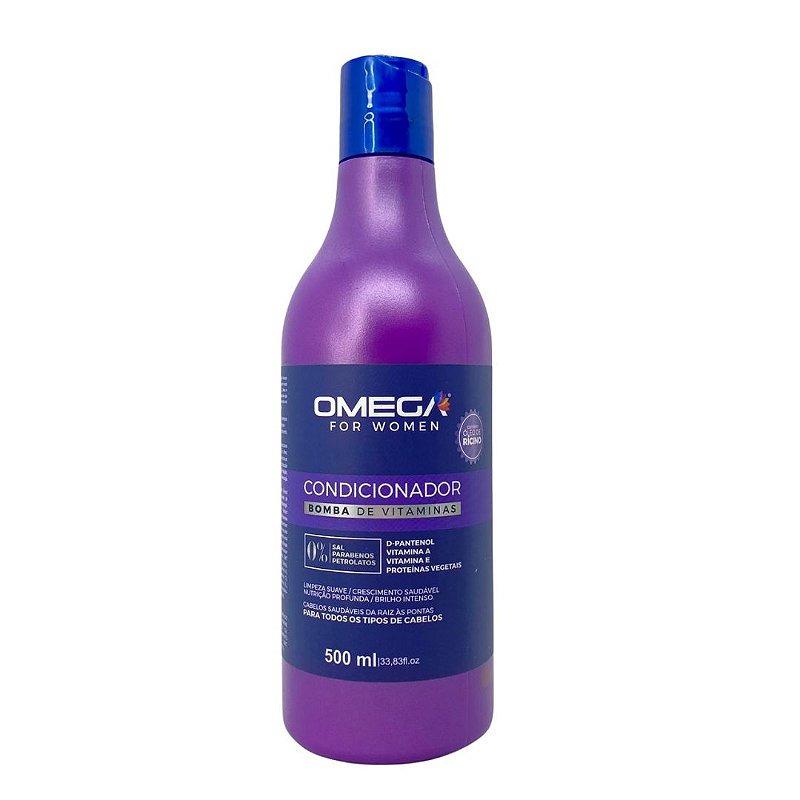Condicionador Bomba De Vitaminas 500ml Omega Hair - Camelô da Beleza