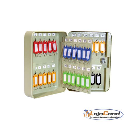 Porta Chaves em aço – 48 chaves - LojaCond Store