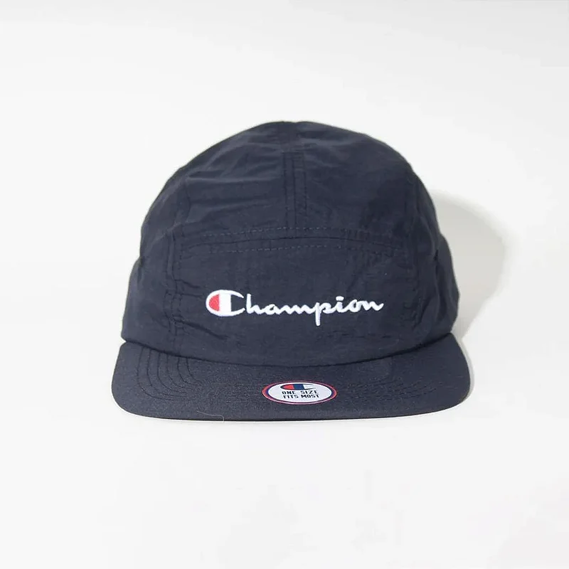 Boné Champion 5 Panel Micro Script Outline Black - Store Pesadao