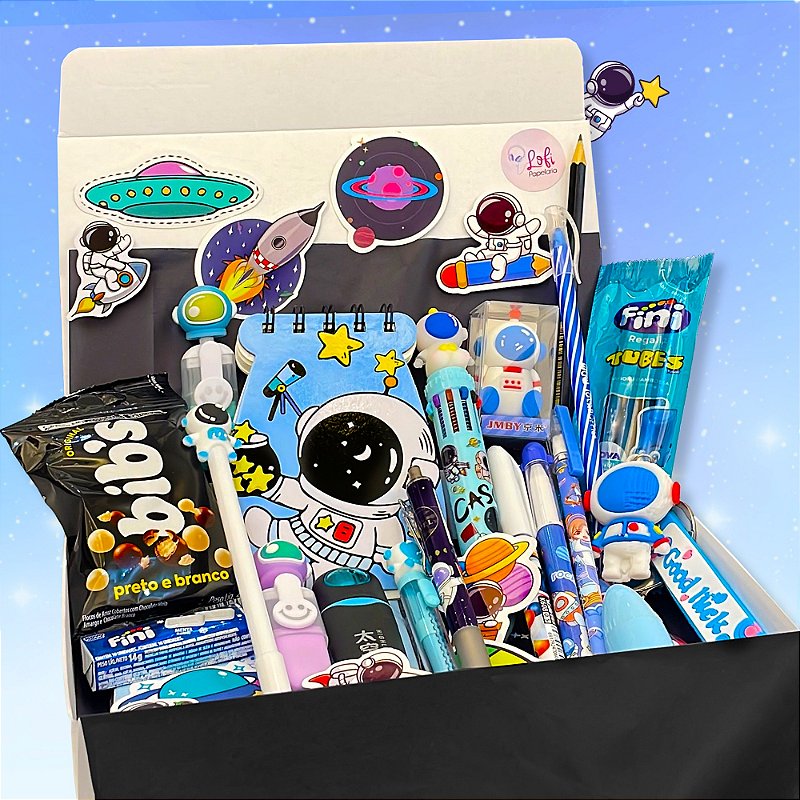 Magic Box Astronauta Kit papelaria Galaxy - Lofi