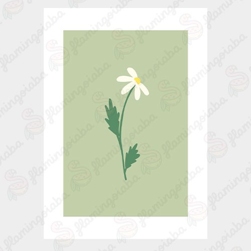 Pôster Margarida Daisy | Flamingoiaba - Flamingoiaba