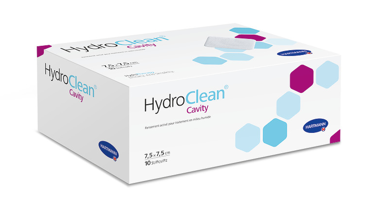 Curativo Hidro - Responsivo PHMB 7,5cm x 7,5 cm HydroClean Plus Cavity ...