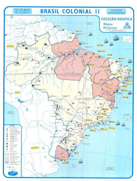 MAPA - BRASIL COLONIAL II - Livros & Livros