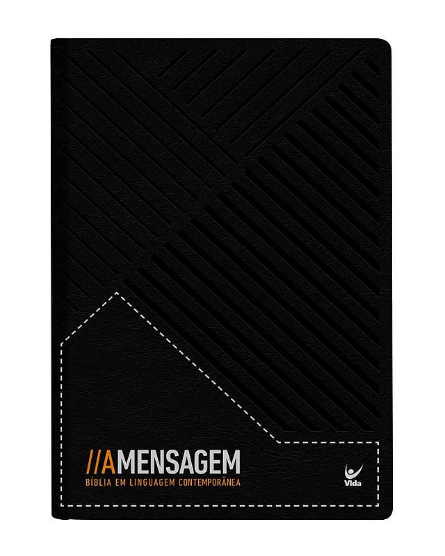 Biblia A Mensagem Letra Gigante Capa Luxo Preta - SEMENTES LIVRARIA E ...