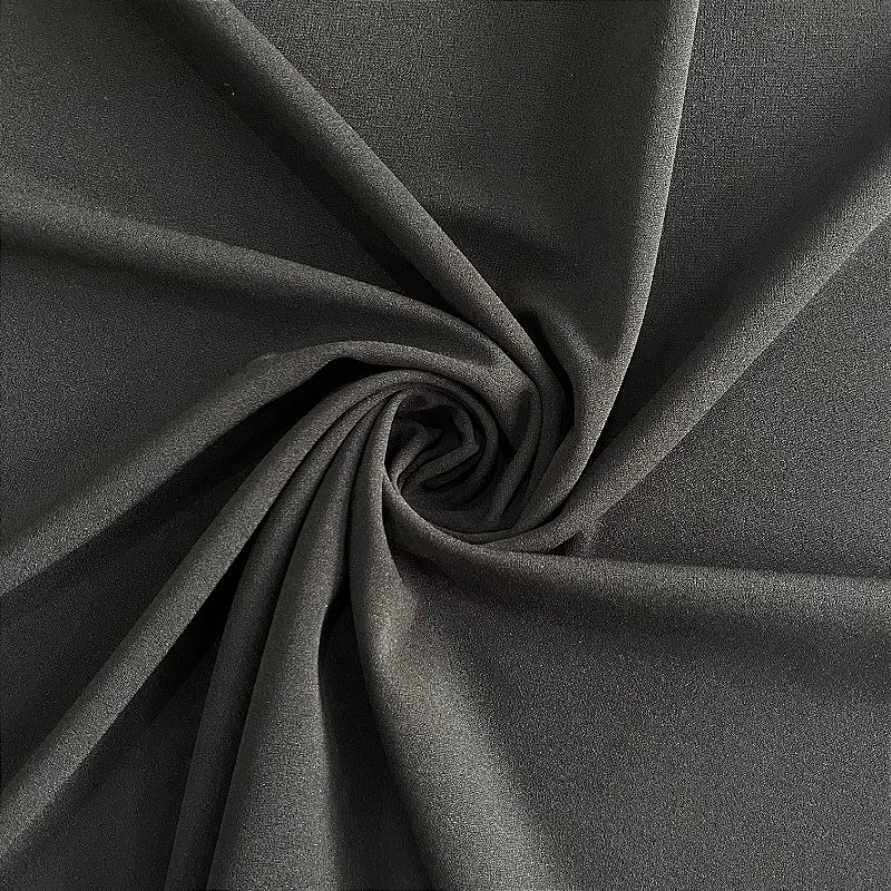 CREPE MALHA SCUBA TINTO (PRETO) - Ponto dos Tecidos