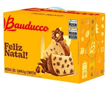 Cesta De Natal Pequena Bauducco 3 Itens Tebel Suprimentos Sua