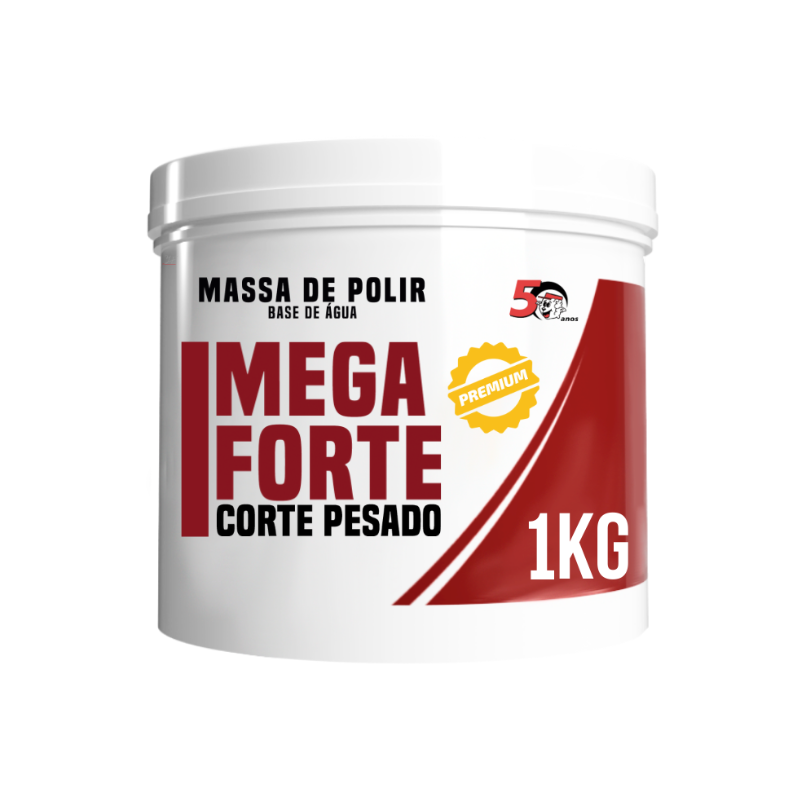Massa de Polir Mega Forte 1kg Lincoln - Cris Car Care - Produtos Estética Automotiva