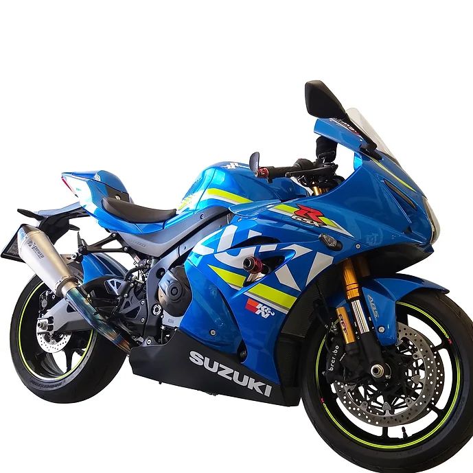 Ponteira Escapamento Esportivo completo moto srad 1000 racing suzuki ...