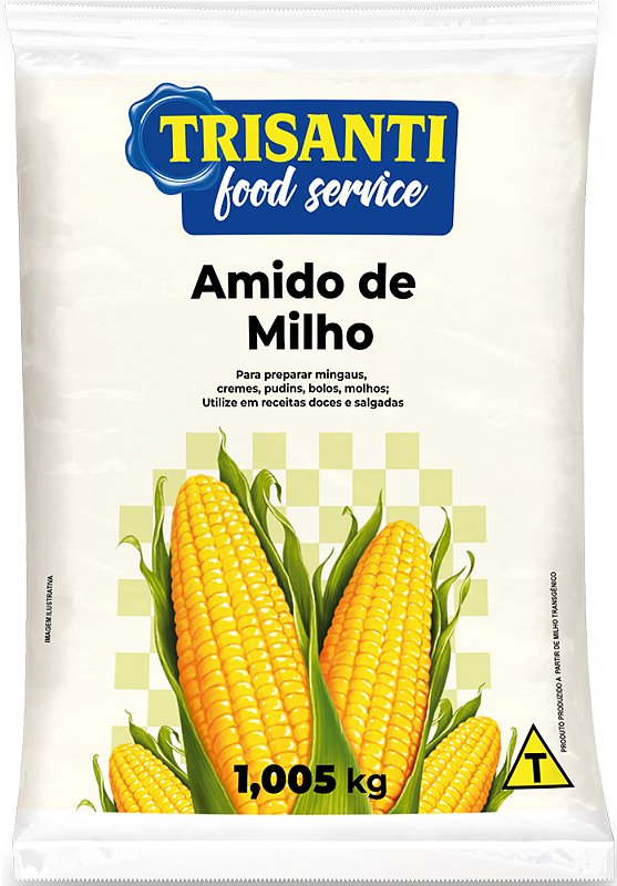 AMIDO DE MILHO - TRISANTI FOOD SERVICE - 1,005KG - Nutrisanti