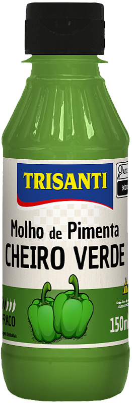 MOLHO DE PIMENTA CHEIRO VERDE - TRISANTI - 150ML - Nutrisanti