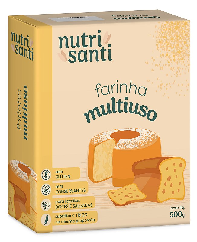 FARINHA MULTIUSO - NUTRISANTI - 500G - Nutrisanti